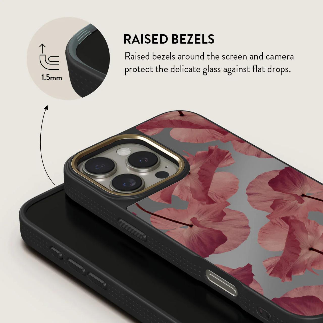 Husa Burga Elite Mirror Magsafe Gold Tender Kiss compatibila cu iPhone 16 Pro - eACUM.ro