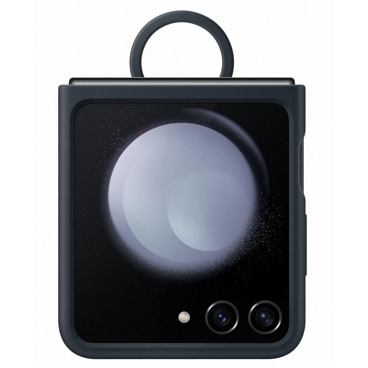 Husa Samsung Silicone Cover cu inel compatibila cu Samsung Galaxy Z ...