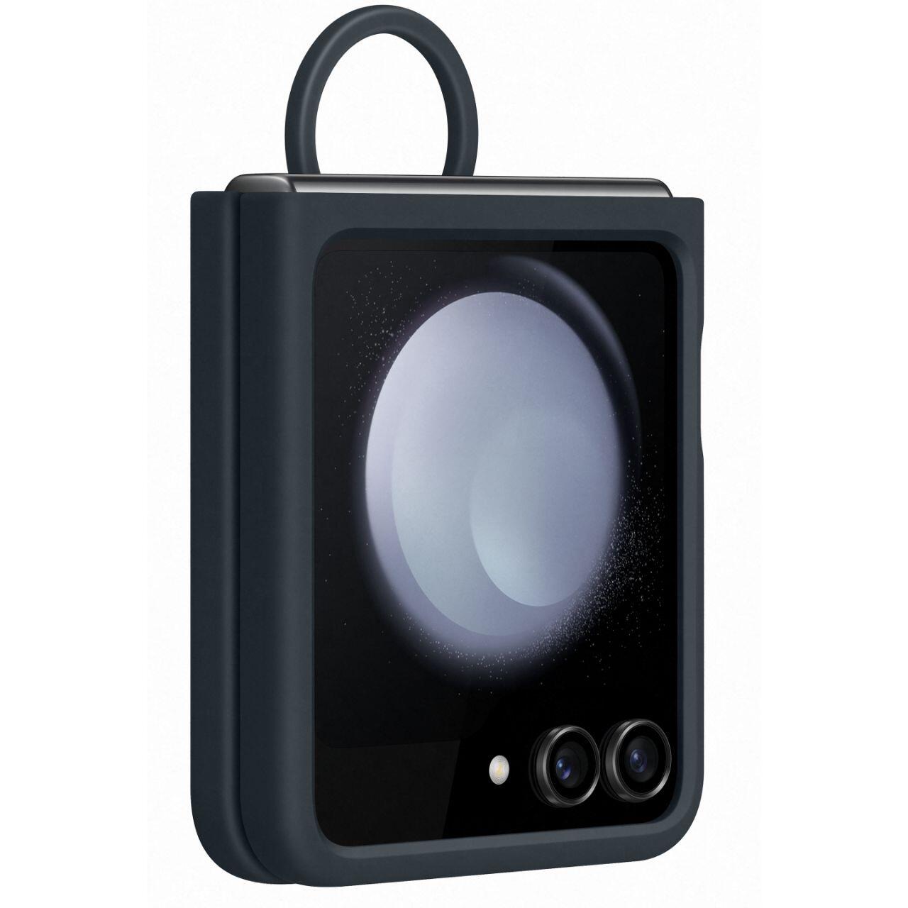 Husa Samsung Silicone Cover cu inel compatibila cu Samsung Galaxy Z ...