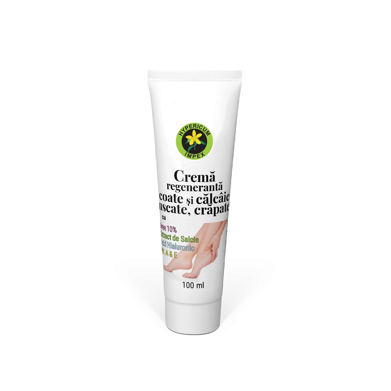 Crema regeneranta coate si calcaie uscate, crapate Hypericum, 100 ml ...