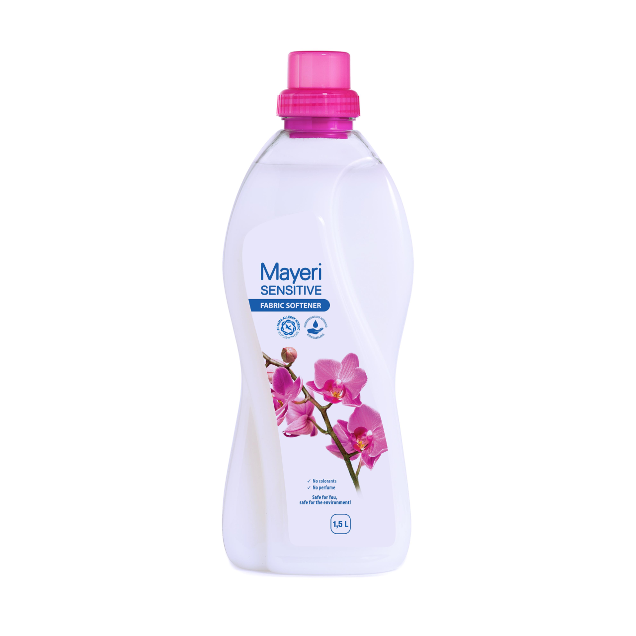 Balsam pentru rufe, 1,5 l, Sensitive, fara parfum si coloranti, inmoaie ...